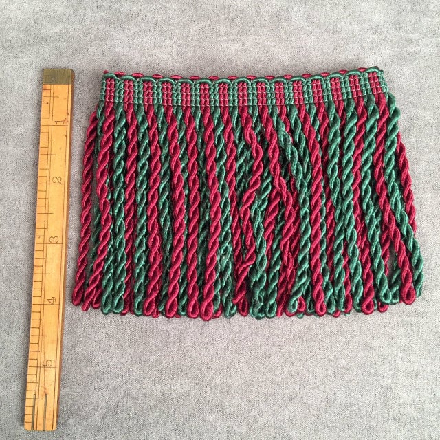 Reproduction Burgundy and Green Fringe | Bankshot Pockets
